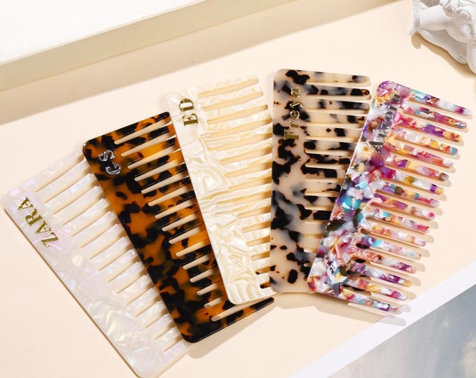 Personalized Acetate Comb Engraving | Wedding Gift | Bachelorette ...