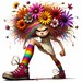 Grumpy Spring Girl Clipart 10 High Res Watercolor Jpgs for Junk ...