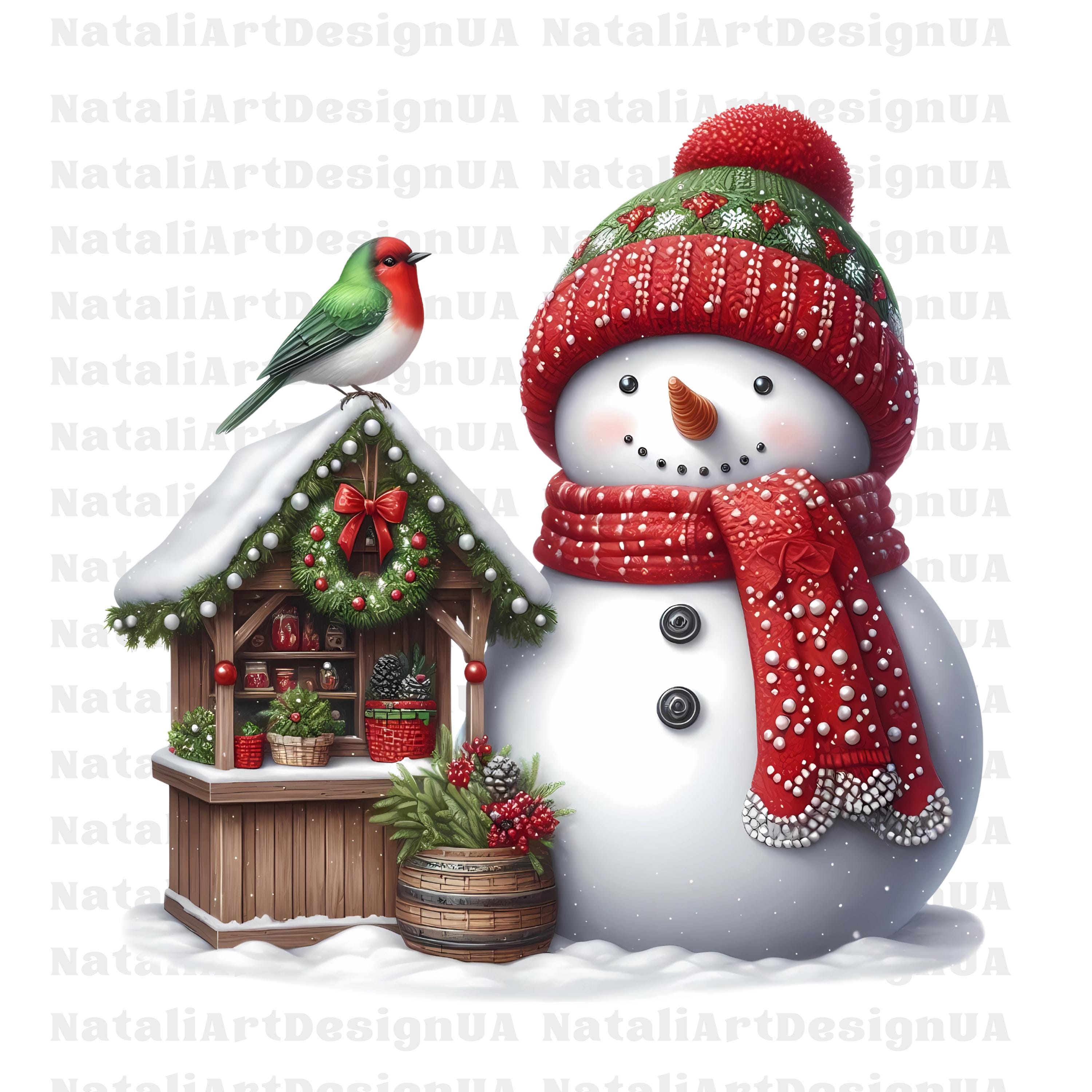 Snowman Clipart, Snowman Png, Christmas Snowman Clipart, Cute Snowman ...