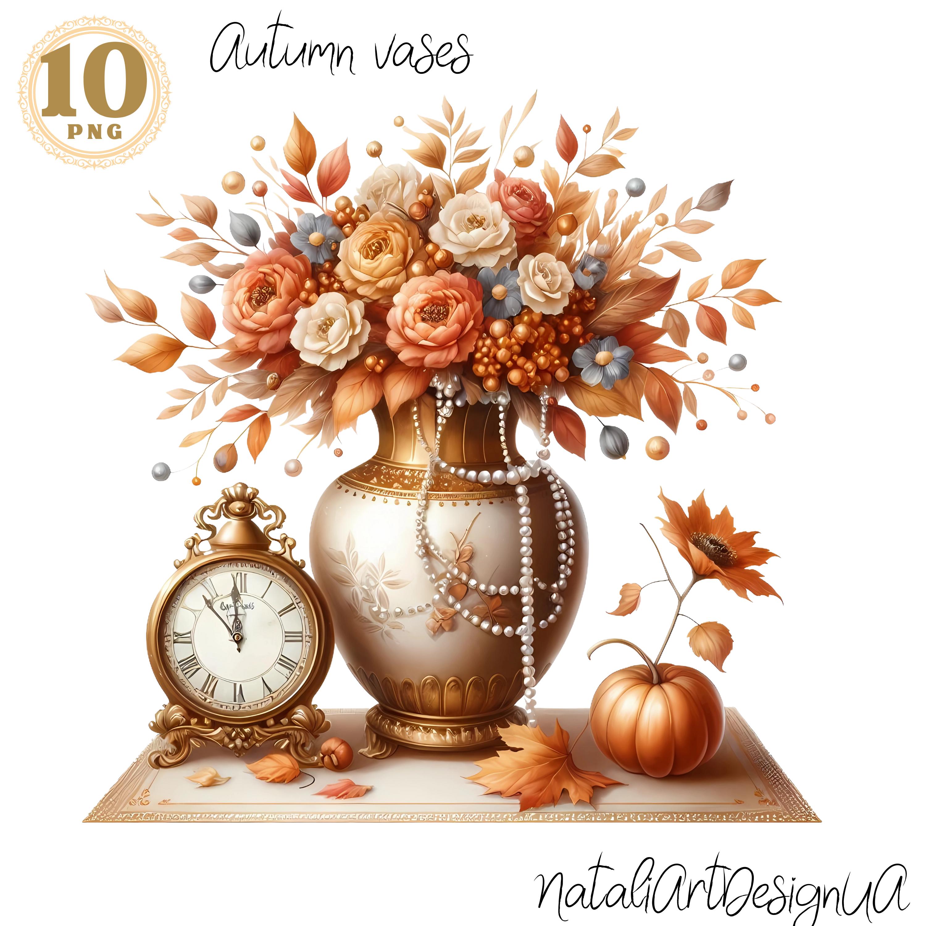 Fall Vase Clipart Autumn Vase Design Autumn Still Life Png Fall ...