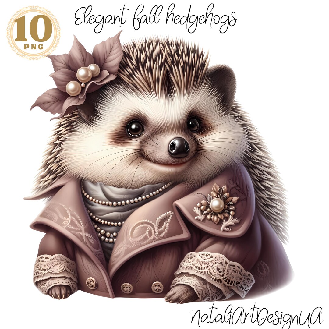 Hedgehog Clipart, Portrait Hedgehog Png, Hedgehog Sublimation Design ...