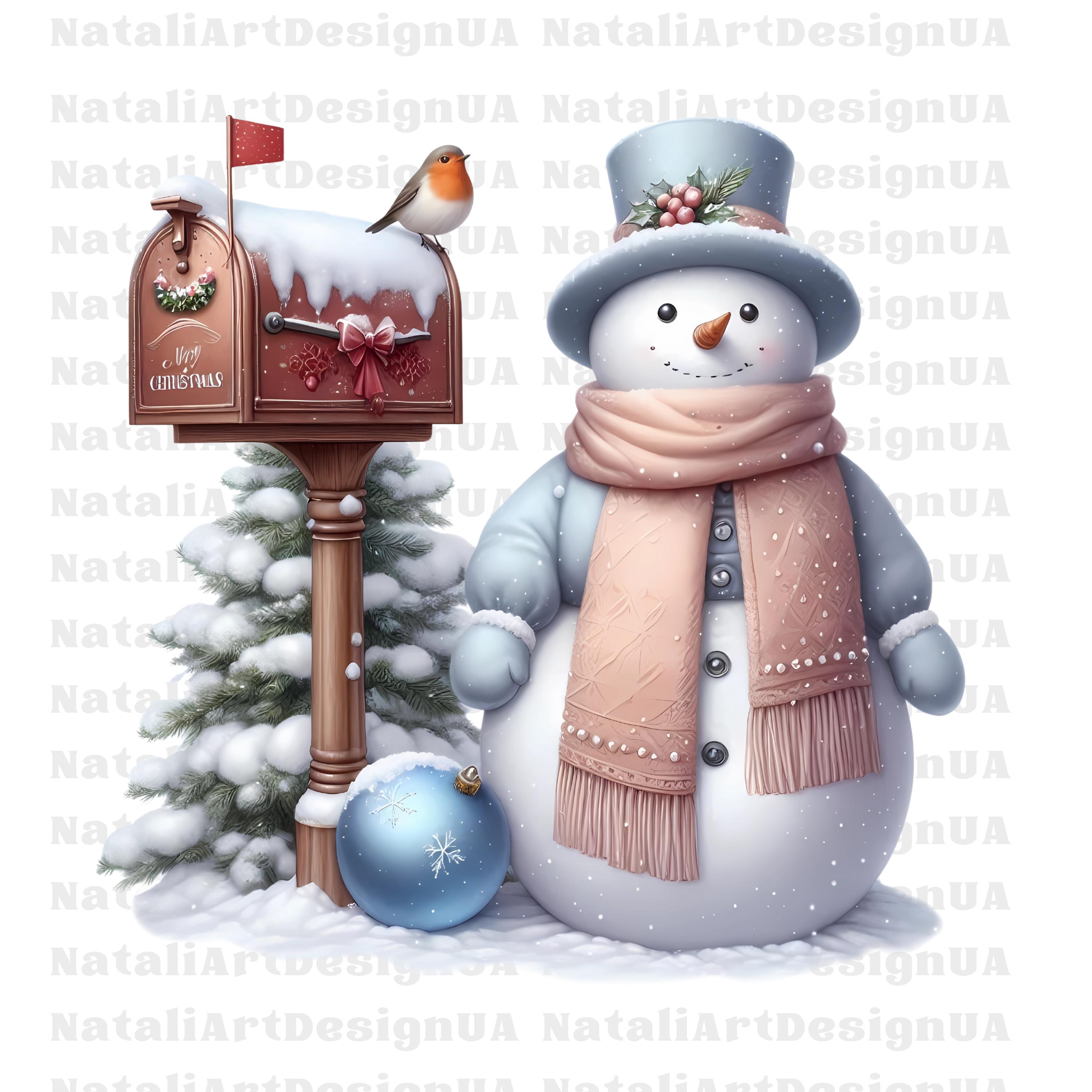 Snowman Clipart, Snowman Png, Christmas Snowman Clipart, Cute Snowman ...