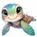 Whimsical Turtle Clip Art 10 High Res Watercolor JPG Junk Journals ...