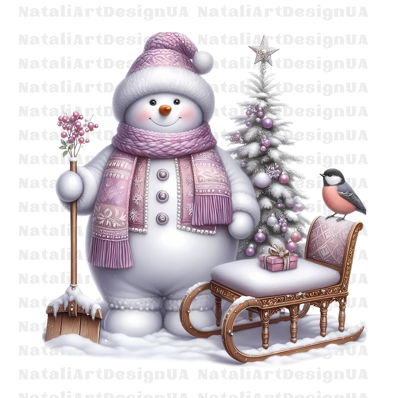 Snowman Clipart, Snowman Png, Christmas Snowman Clipart, Cute Snowman ...