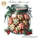Christmas Cookie Clipart Christmas Cookies in Jar Holiday Cookie Png ...