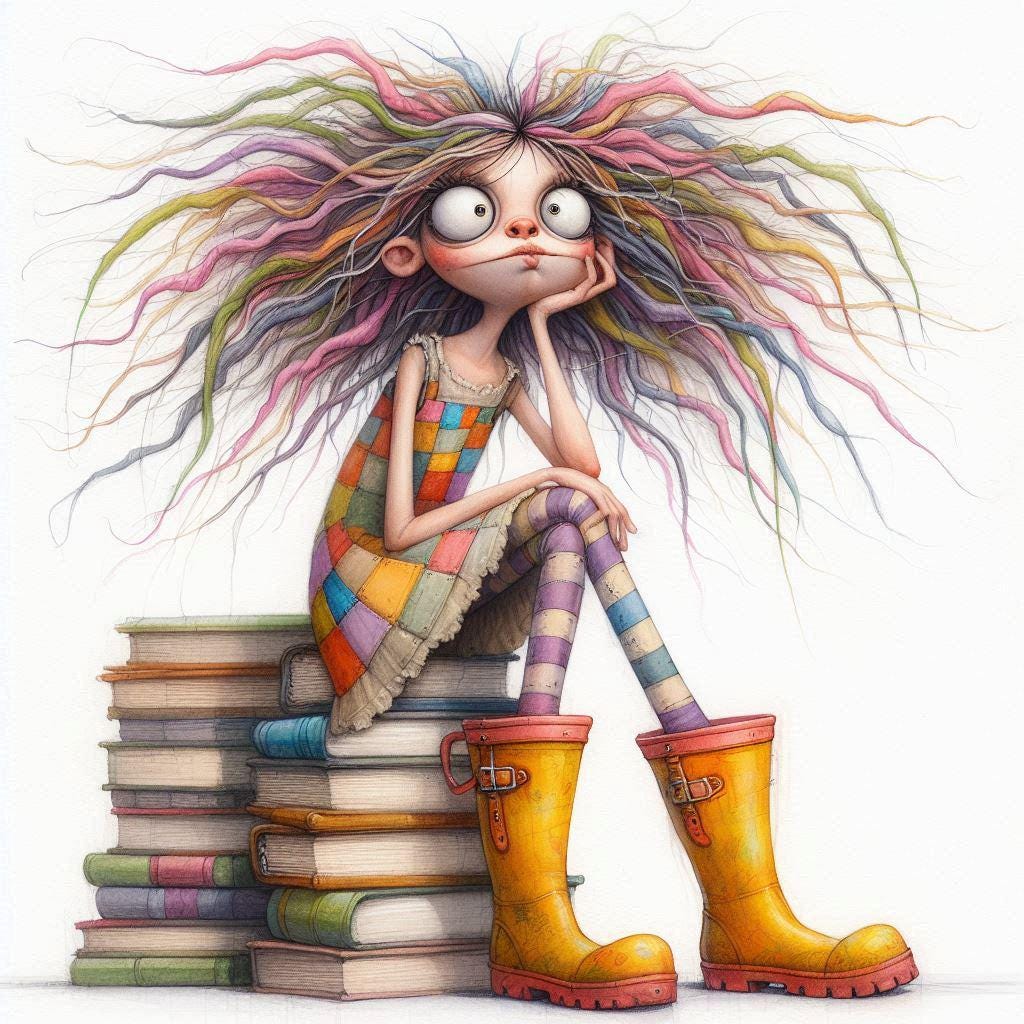 Quirky Book Lover Clipart 10 High Res Watercolor Jpgs for Junk Journals ...