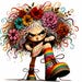 Grumpy Spring Girl Clipart 10 High Res Watercolor Jpgs for Junk ...