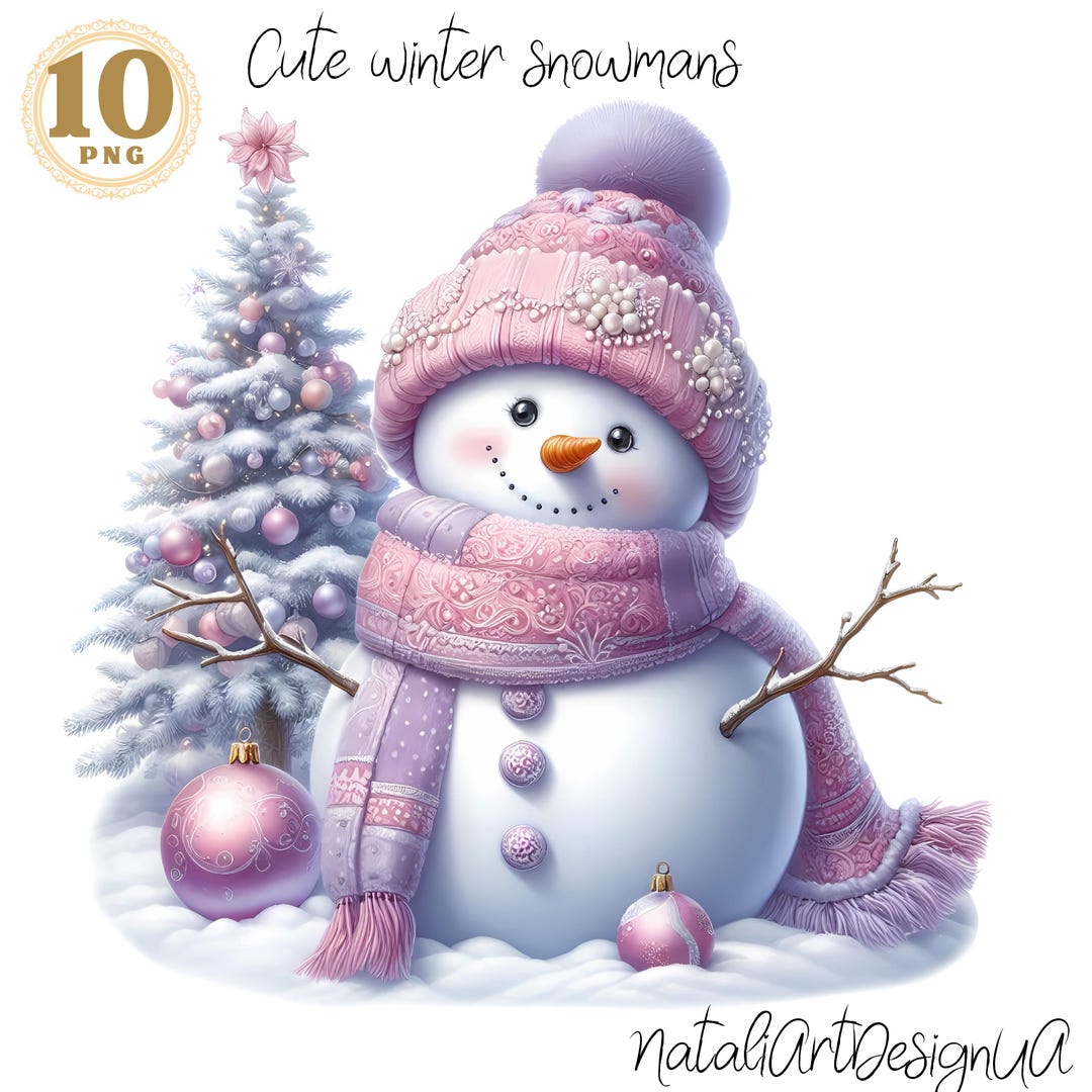 Snowman Clipart, Snowman Png, Christmas Snowman Clipart, Cute Snowman ...