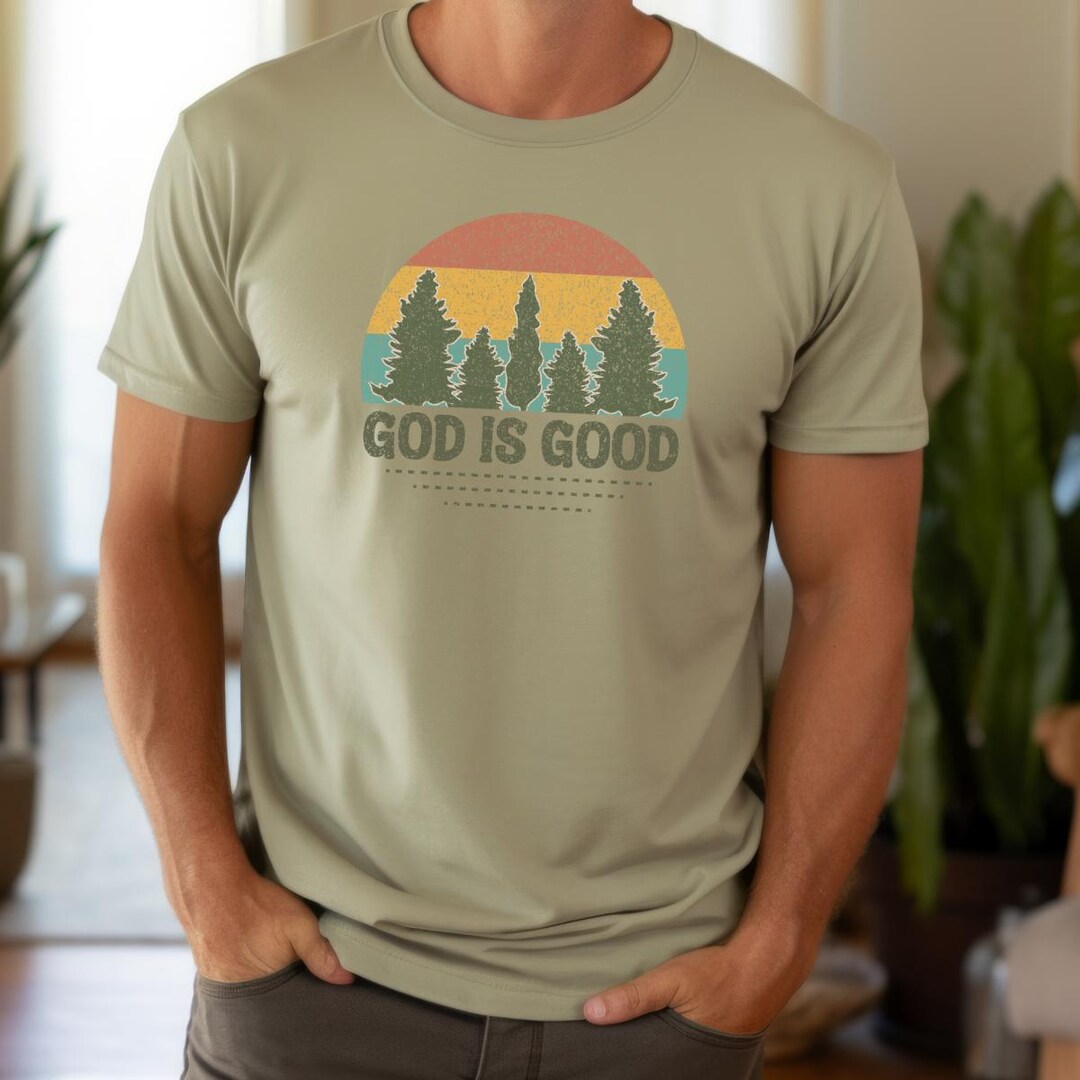 Retro Christian T-shirt, God is Good Tshirt, Christian Apparael, Retro ...