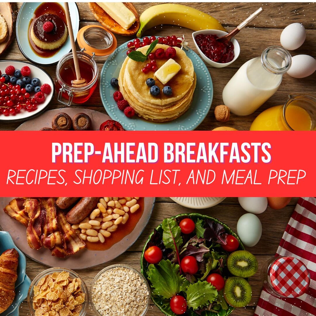 5 Prep-ahead Breakfasts, Easy Meals, Postpartum, Make-ahead, Meal Prep, Meal Plan Food List ...