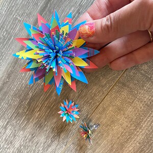 Create Your Own Dimensional Paper Sculpture Flowers for Jewelry, Art ...