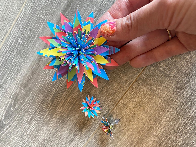 Create Your Own Dimensional Paper Sculpture Flowers for Jewelry, Art ...