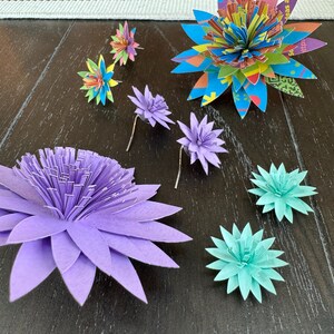 Create Your Own Dimensional Paper Sculpture Flowers for Jewelry, Art ...