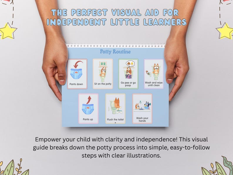 Bluey Potty Training Bundle, Bluey Editable Reward Chart With Stickers ...