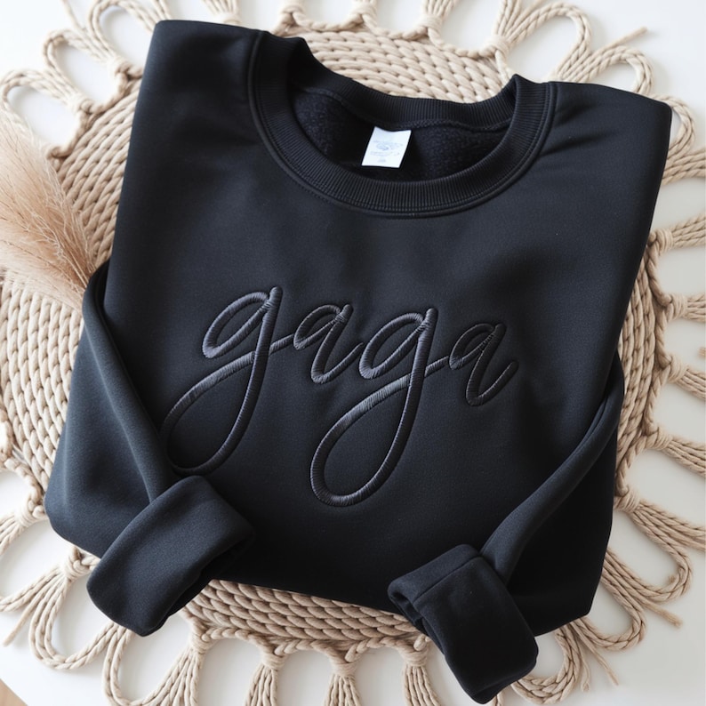 Embroidered Gaga Sweatshirt, Retro Style - Etsy