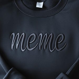 Embroidered Meme Sweatshirt, Gift for Grandma - Etsy