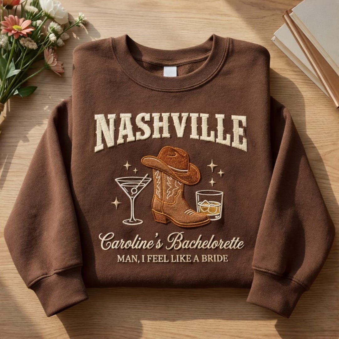 Custom Cowgirl Bachelorette Sweatshirt, Nashville Bach Party Merch ...
