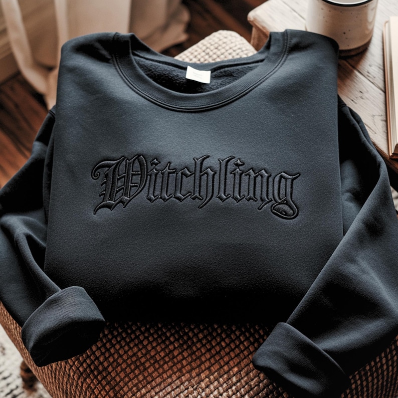 Witchling Embroidered Sweatshirt, Bookish Shirt, Gift for Book Lovers ...