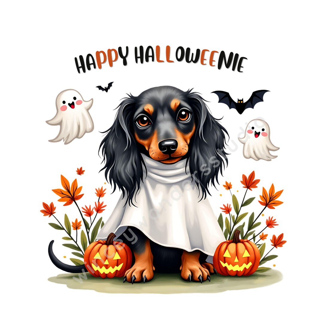 Happy Halloweenie Dachshund Png, Dog Mom Gift, Dachshund Lover ...