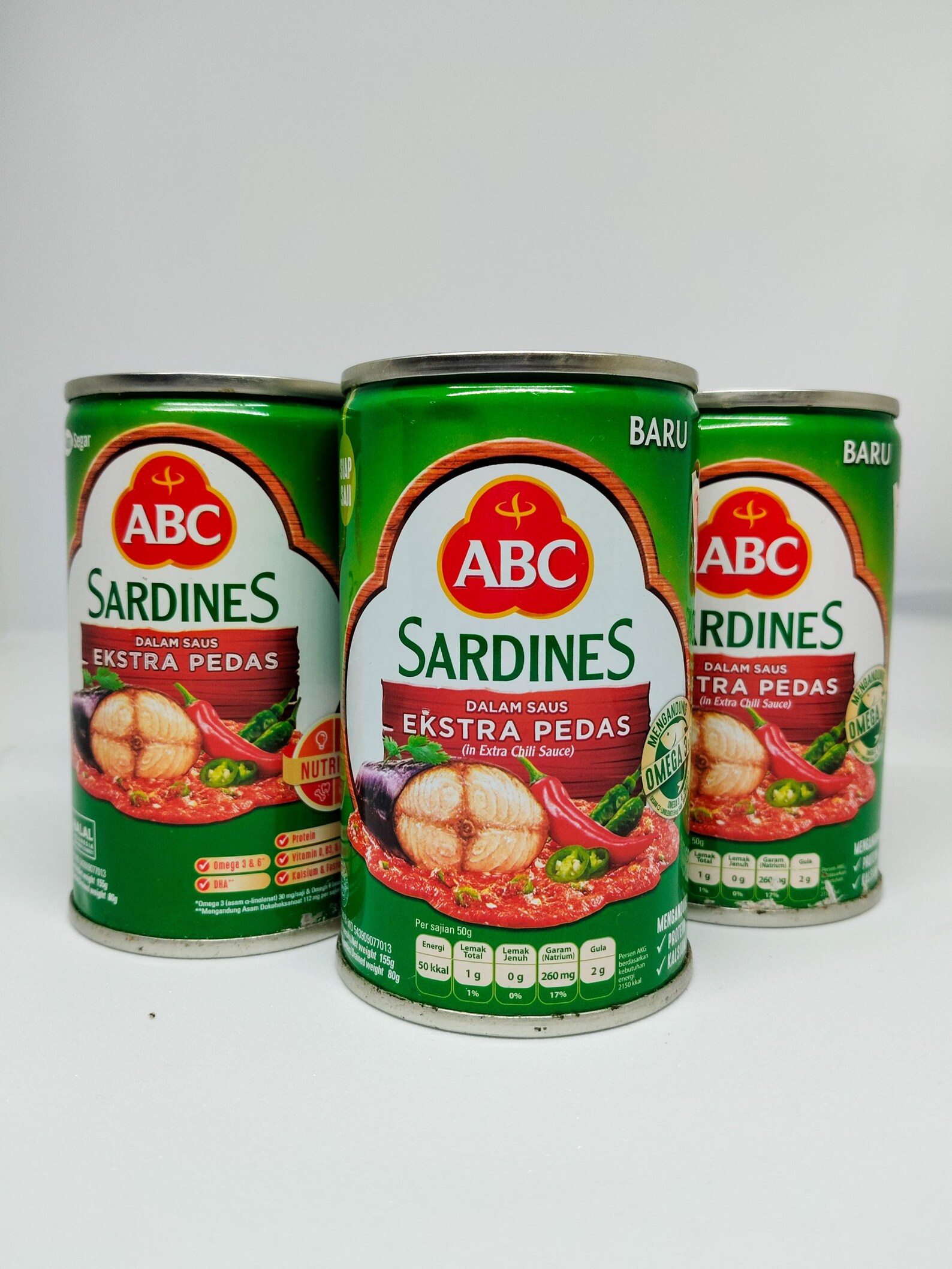 ABC Sardines With Extra Chili Sauce (ready to Eat) 155g - Etsy