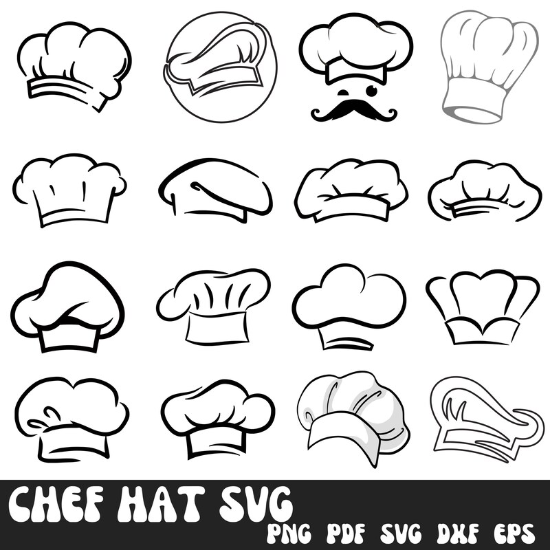 Chef Hat Svg - Etsy