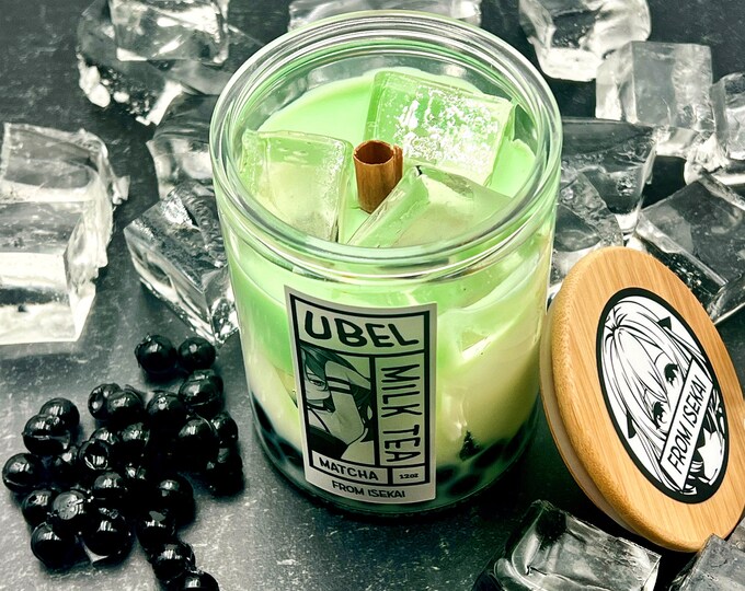 Ubel - Milk Tea Boba Candle | Anime Inspired Candle | 10oz | Manga ...