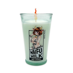 Ushi - Waifu Milk Candle | Anime Inspired Candle | 10oz | Manga Candle ...
