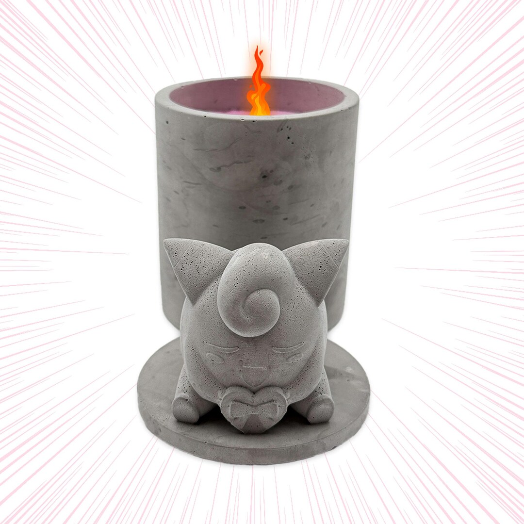 Clefairy - Cement Candle | Pokemon | Anime Gifts | Pokemon Merch ...