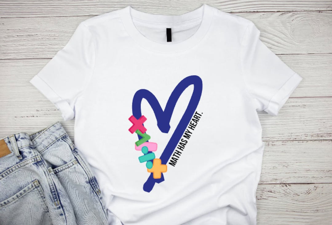 Math Has My Heart SVG - Etsy