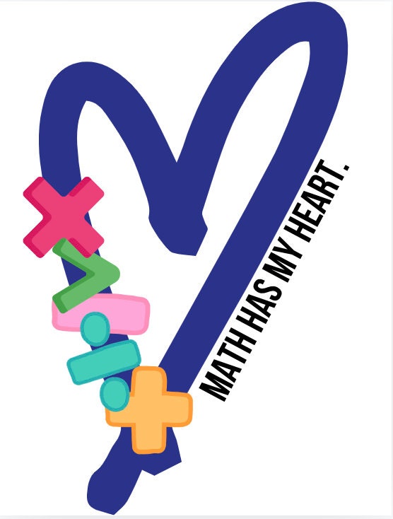 Math Has My Heart SVG - Etsy