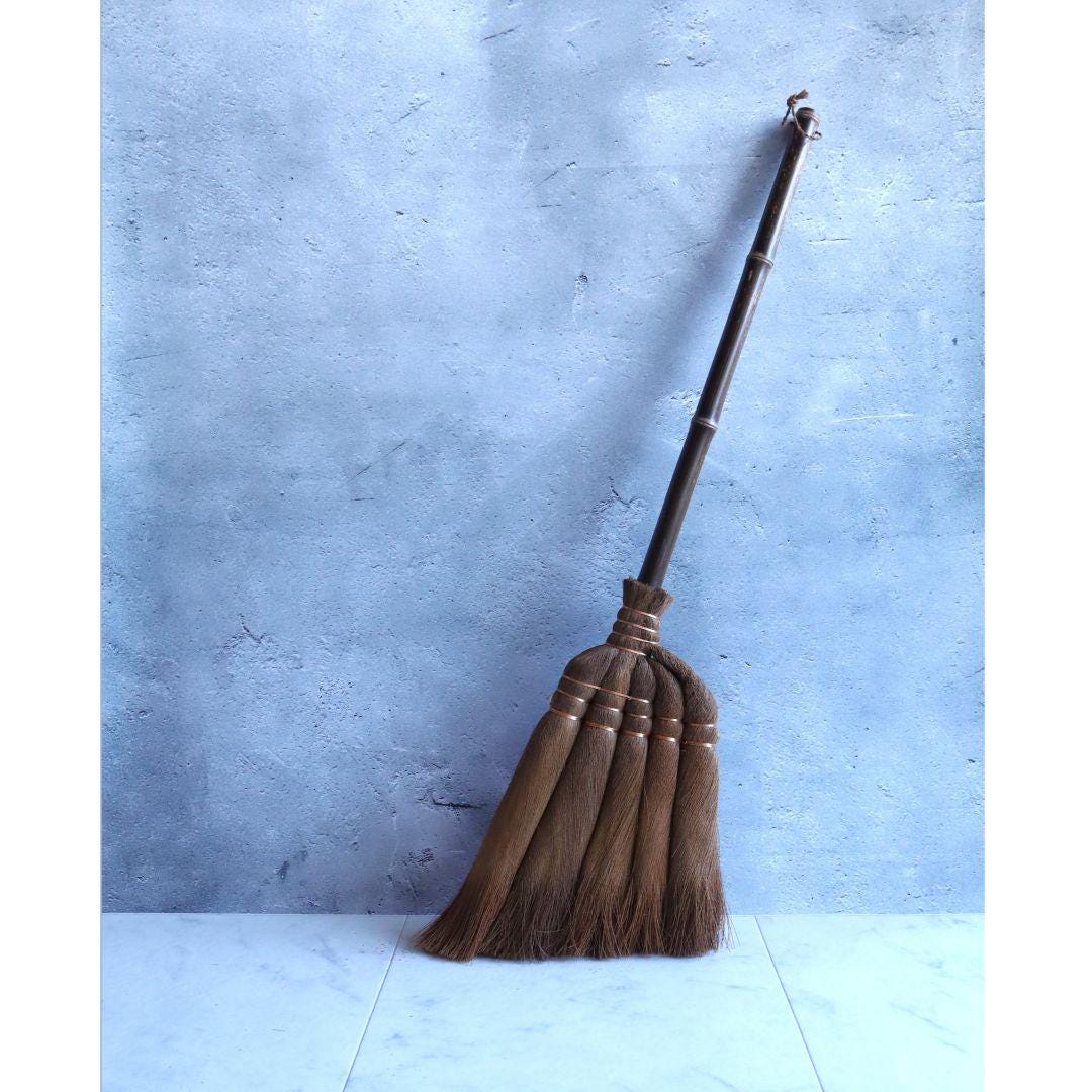 L.75cm/29.5" | Handmade Shuro Broom | Japanese Traditional Hemp Palm ...