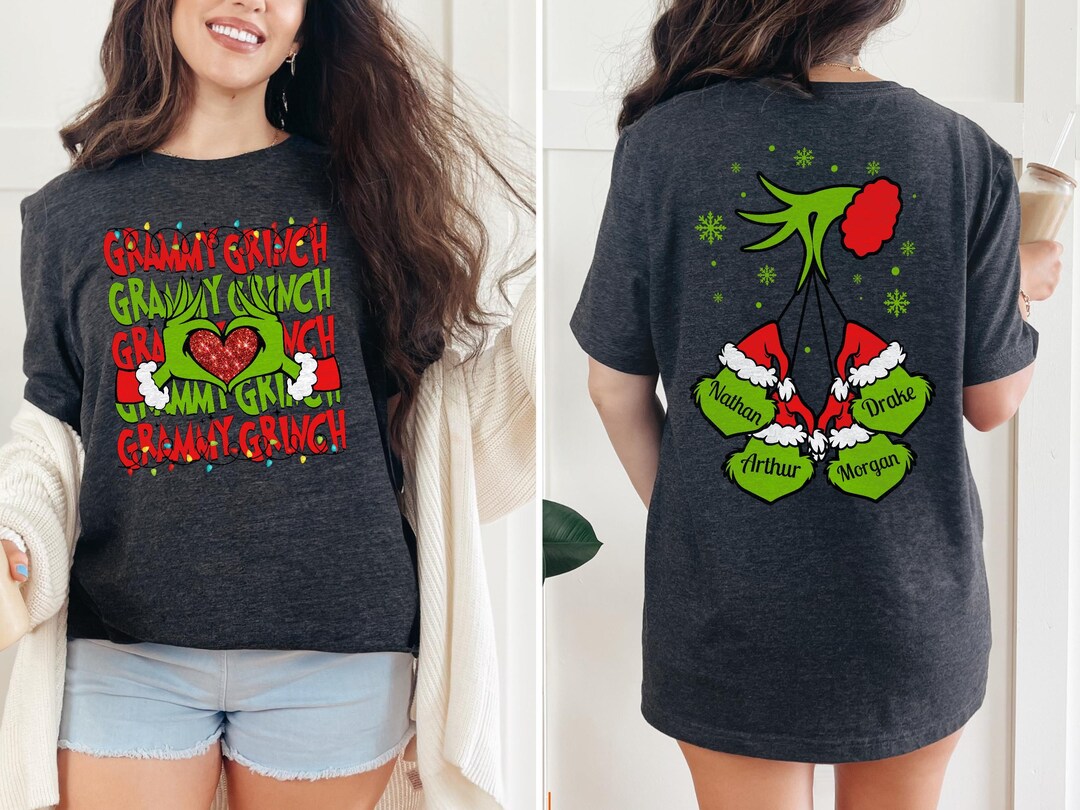 Grinch Sweater, Grinch Couple Shirts Set, Couple's Christmas Tees ...