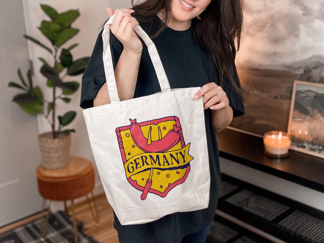 Germany Icon Tote Bag, Vintage Germany Tote Bag, Canvas Tote, Fashion ...