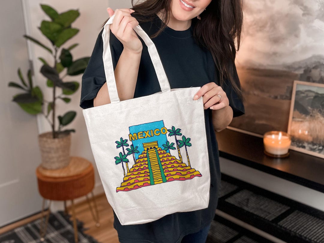 Mexico Tote Bag, Mexico Wedding Gift, Mexico Bachelorette Gift, Wedding ...