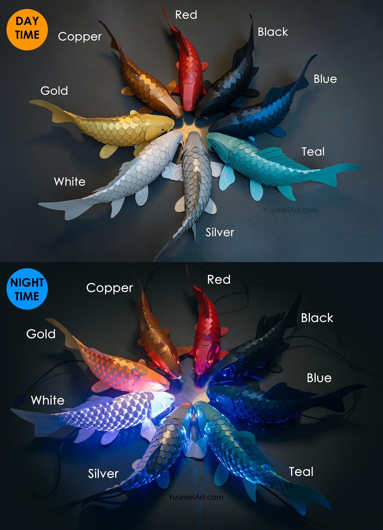 Paper Koi Lantern: DIY Fish Lamp Kit (15-pack) - Etsy