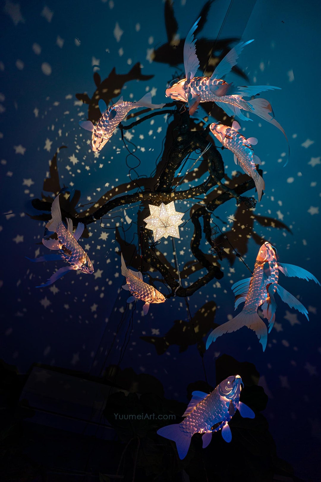 Paper Koi Lantern: DIY Fish Lamp Kit (8-pack) - Etsy