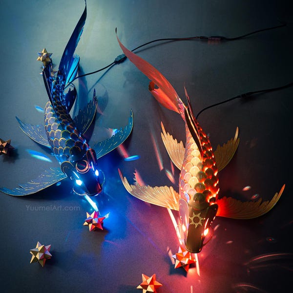 Fish Diy Paper Light - Etsy UK