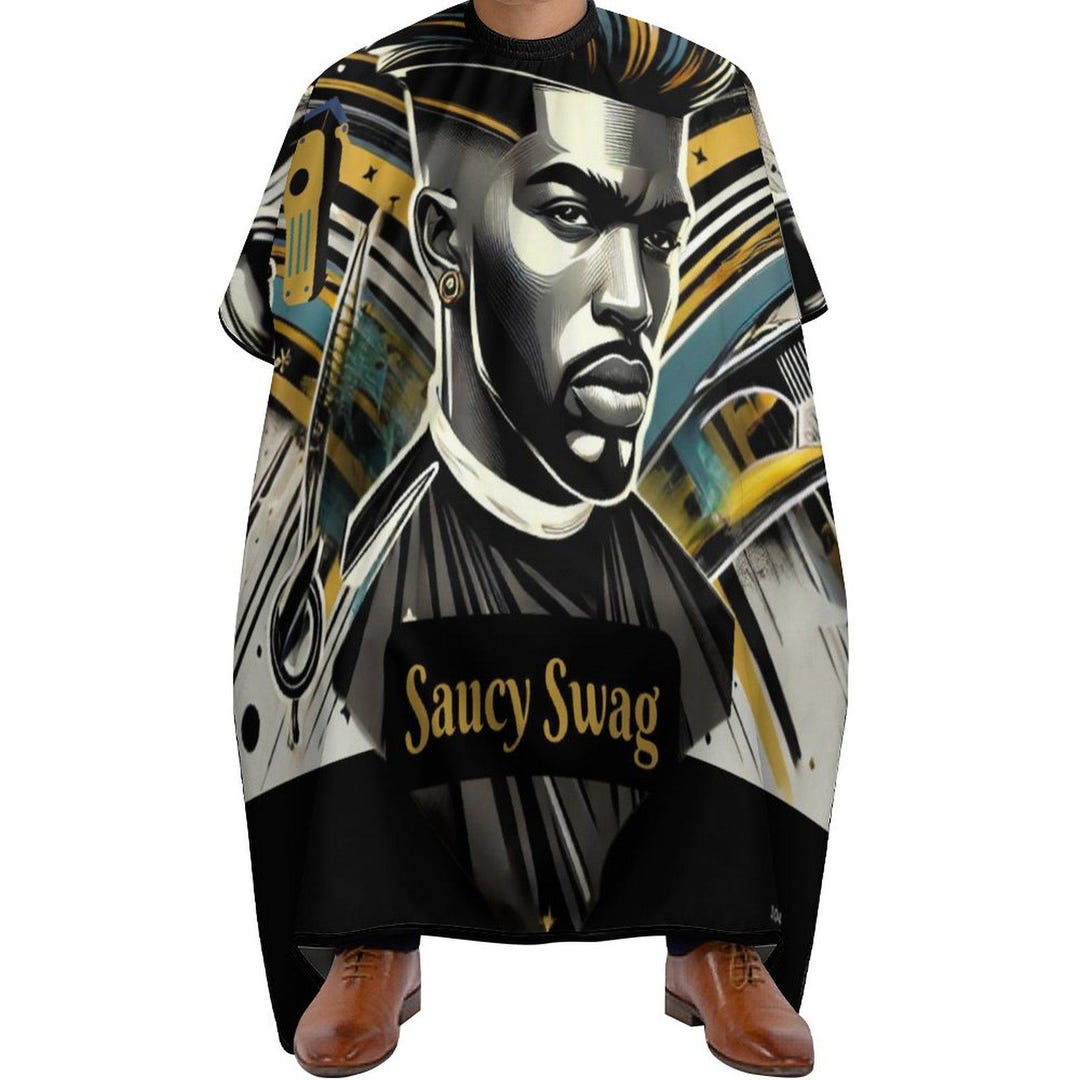 Saucy Swag Adult Custom Barber Cape - Etsy