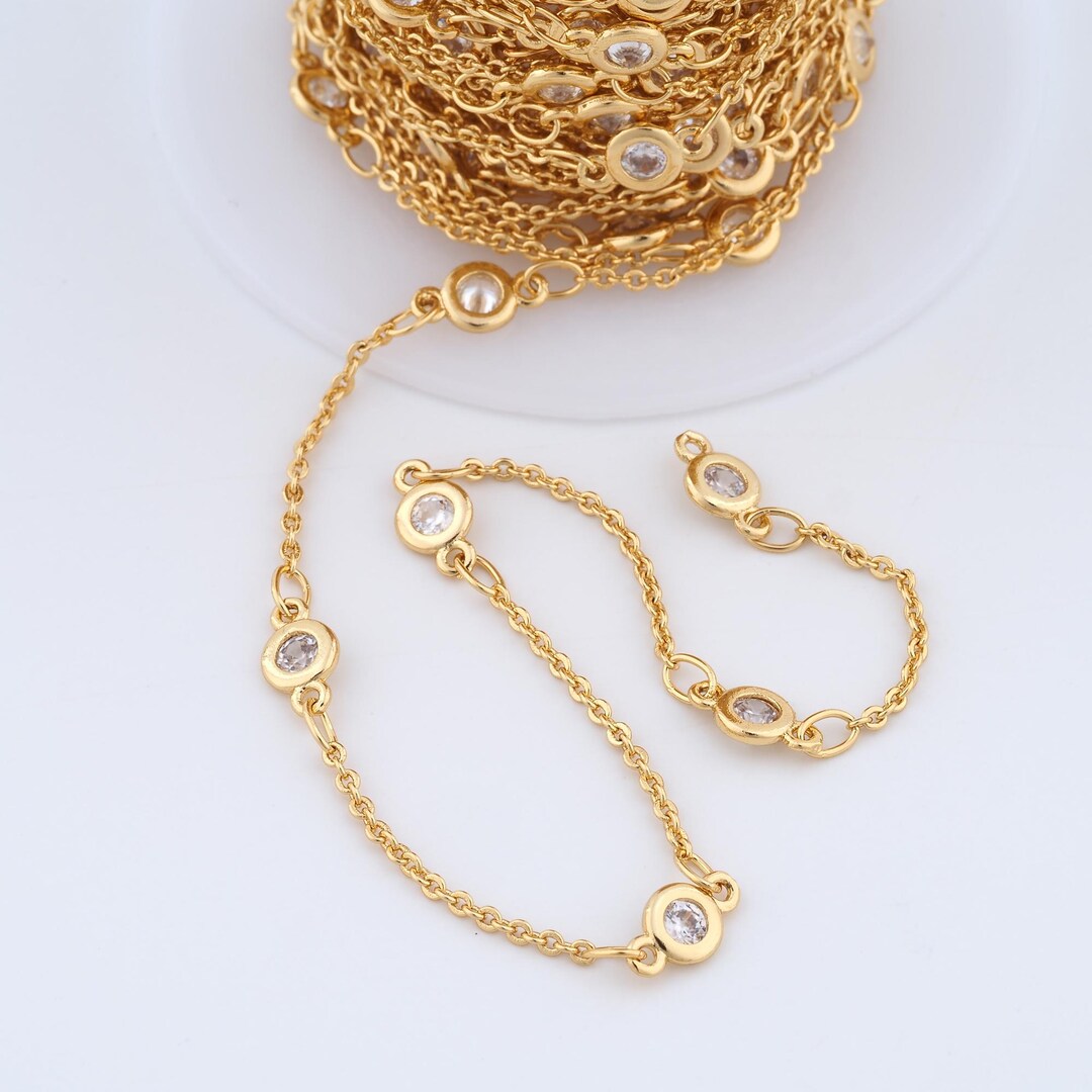 1 Meter Paperclip Chain No Fade Non-tarnish 18K Gold Filled Wholesale ...