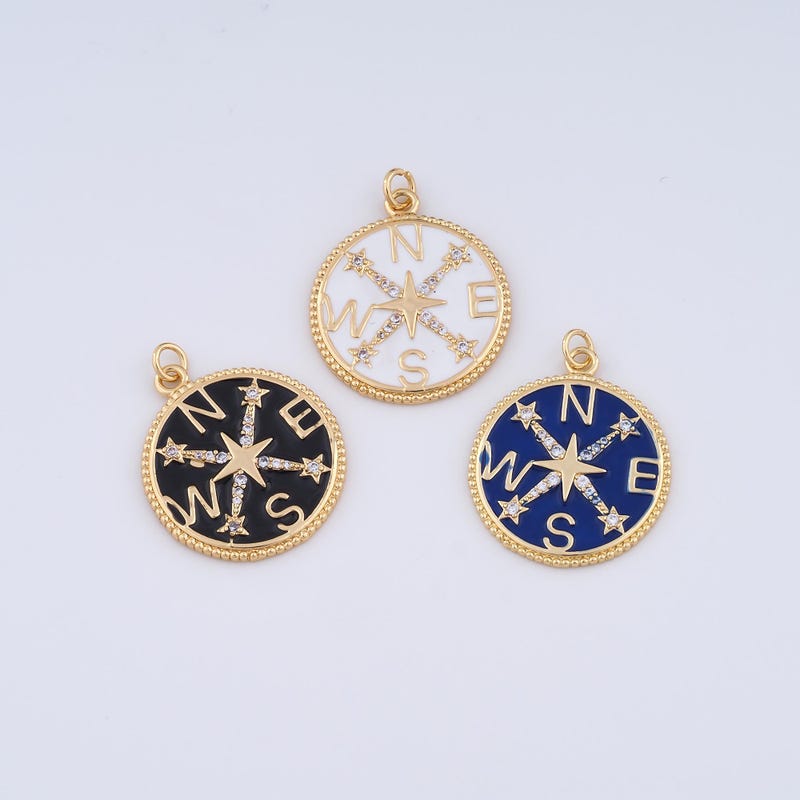 Compass Necklace - Etsy