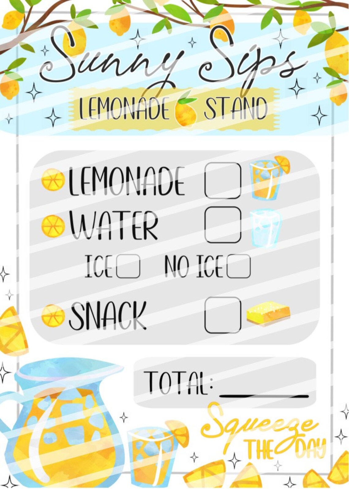 Lemonade Stand Pretend Play | Lemonade Stand | Lemonade Stand Printable ...