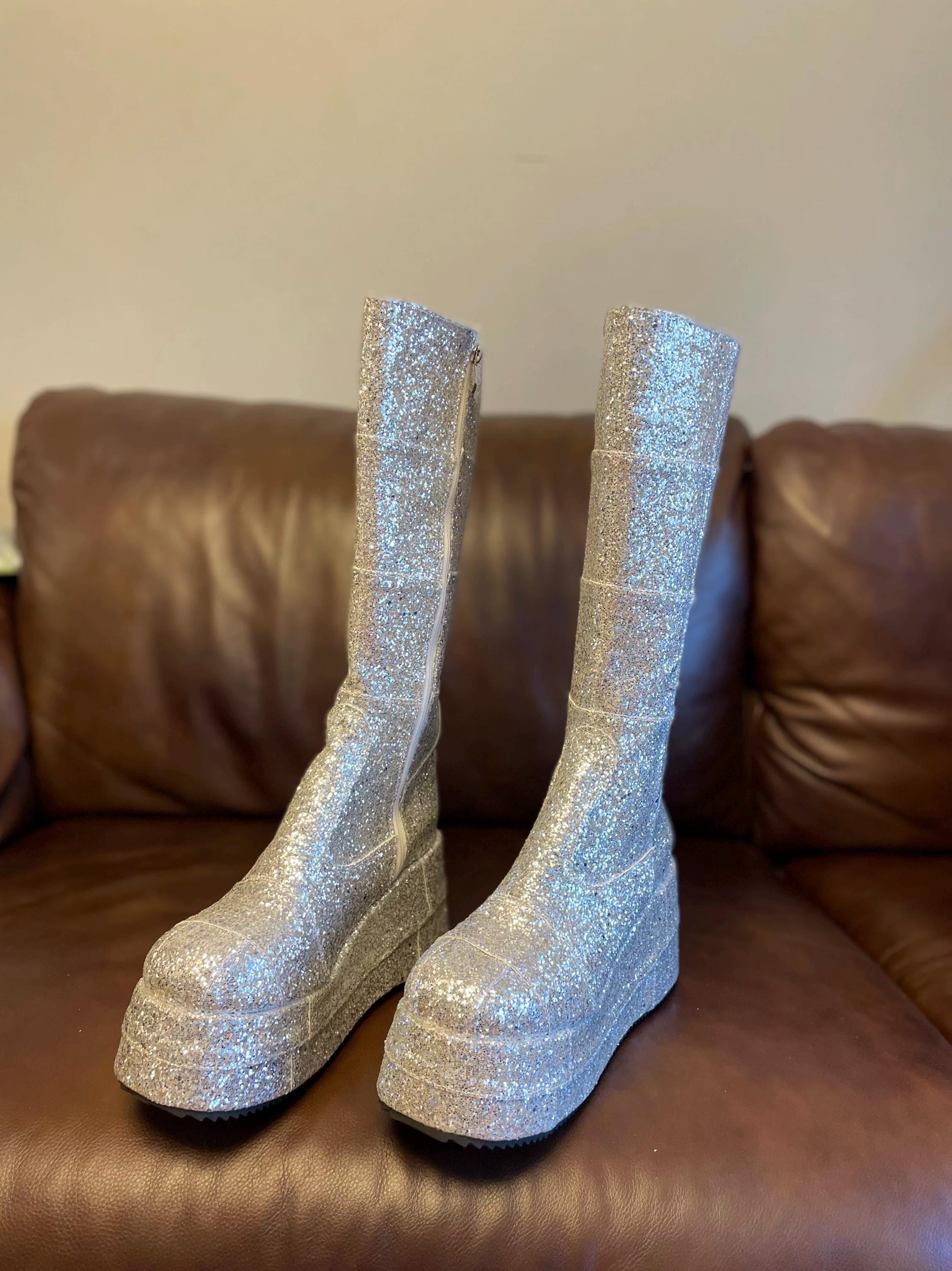 Customizable Platform Punk Boots | Glitter & Shine | Handcrafted for ...