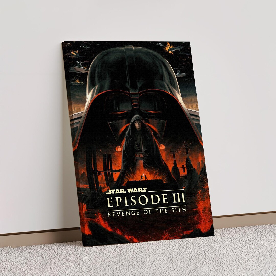 Revenge of the Sith 20th Anniversary Poster Movie Poste, Canvas Print ...
