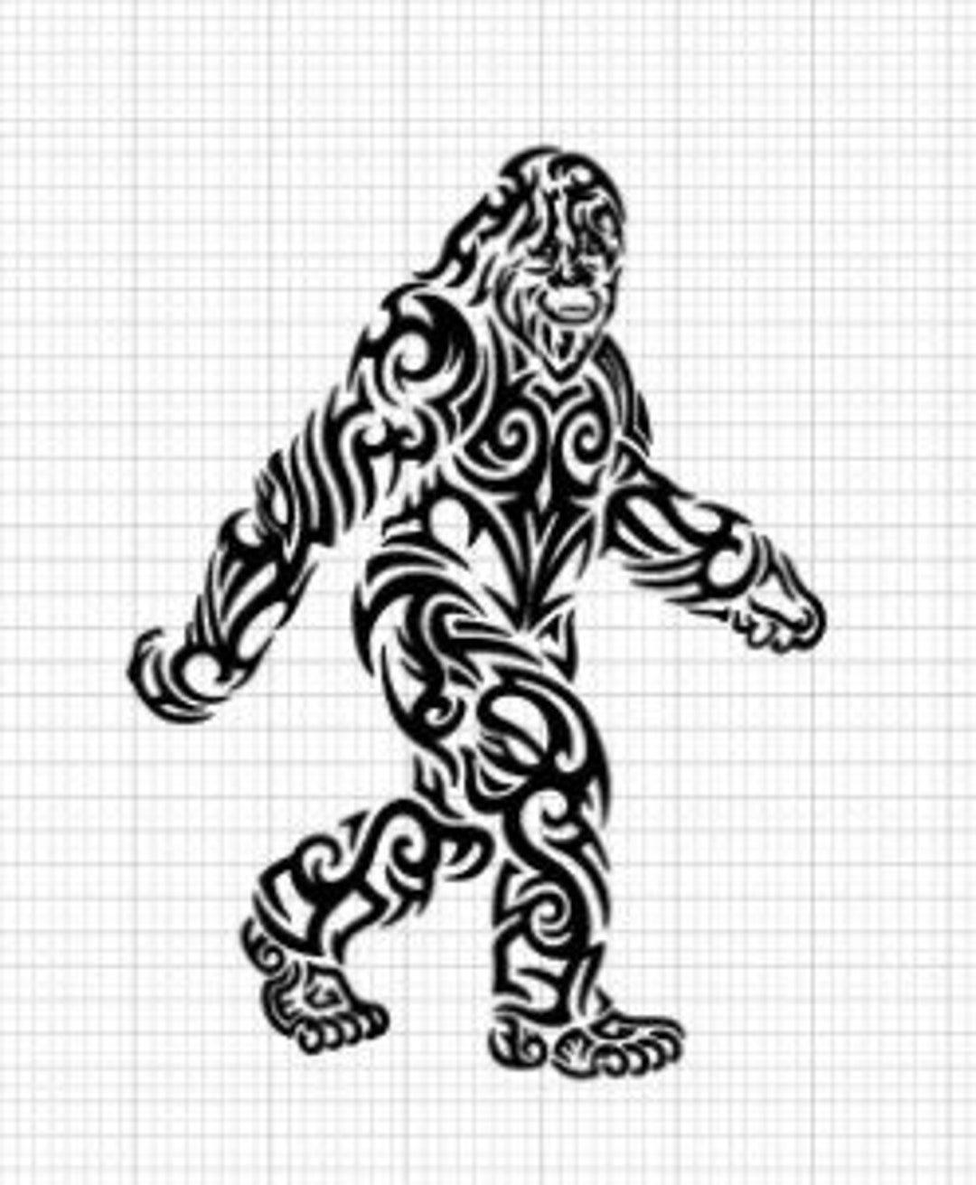 Cool Sasquatch Design, Svg, Pdf, Cricut File - Etsy