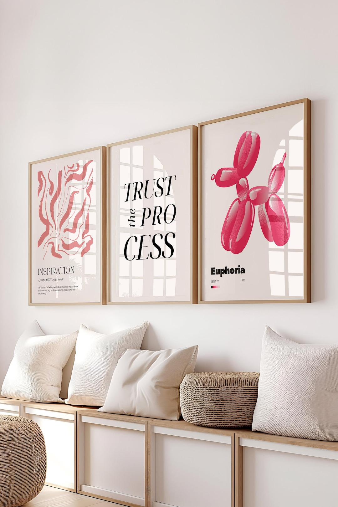 Preppy Wall Art Prints, Framed Preppy Wall Decor, Preppy Room Decor ...