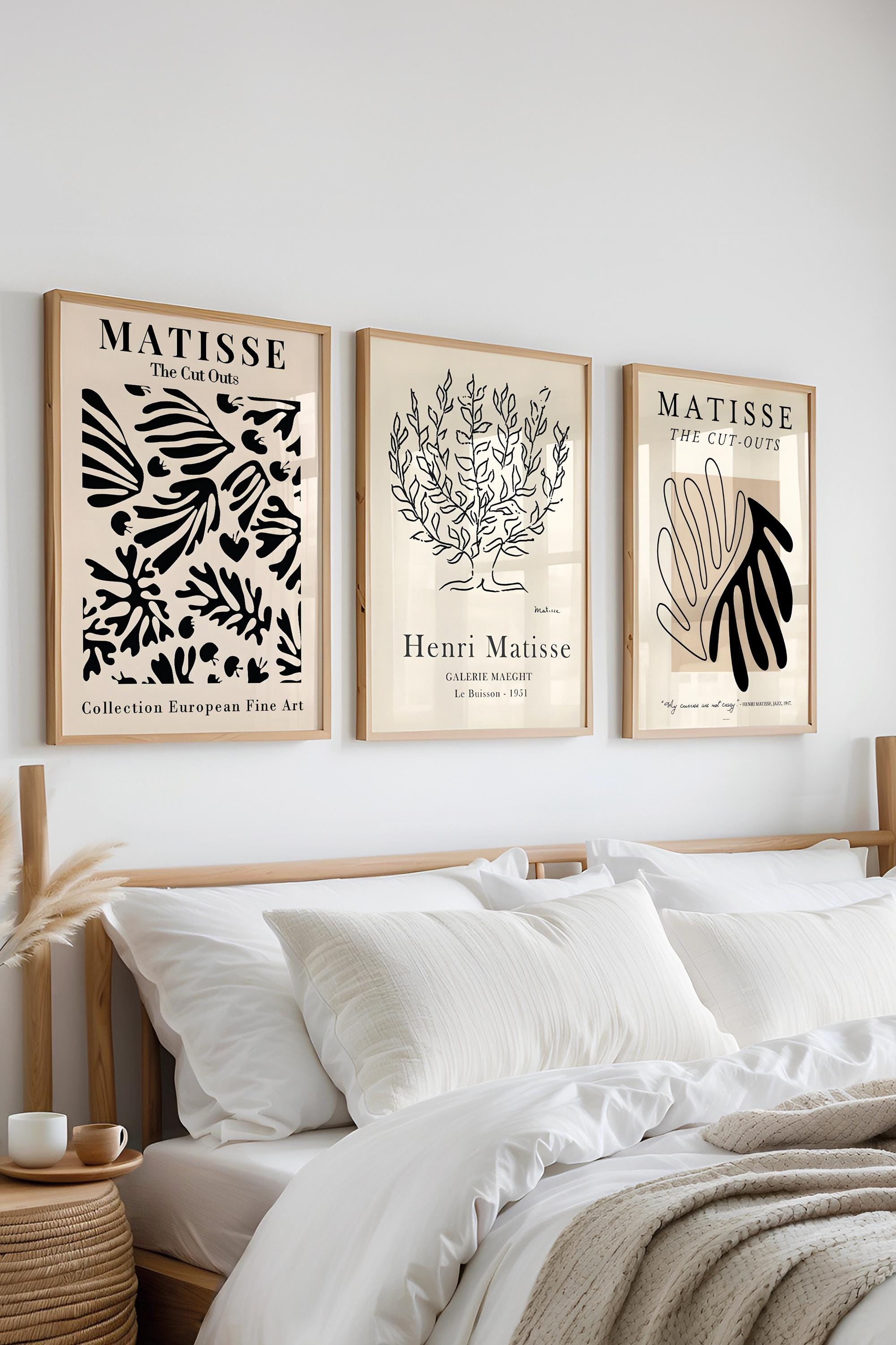 Henri Matisse Print Set of 3 Framed Poster, Matisse Wall Art for ...