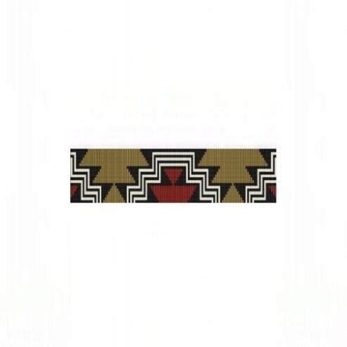 Aztec Steps Cuff Bracelet Loom or 1 Drop Even Peyote Bead Pattern - Etsy