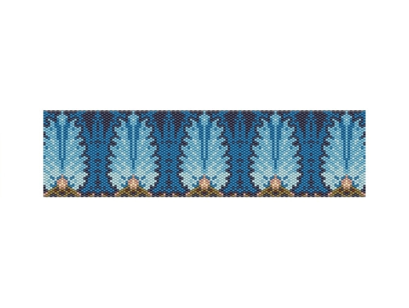 3 Bead Patterns for the Price of 1 Egyptian Feathers Cuff Bracelets 2 ...