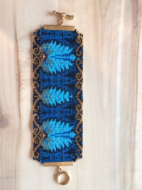 3 Bead Patterns for the Price of 1 Egyptian Feathers Cuff Bracelets 2 ...