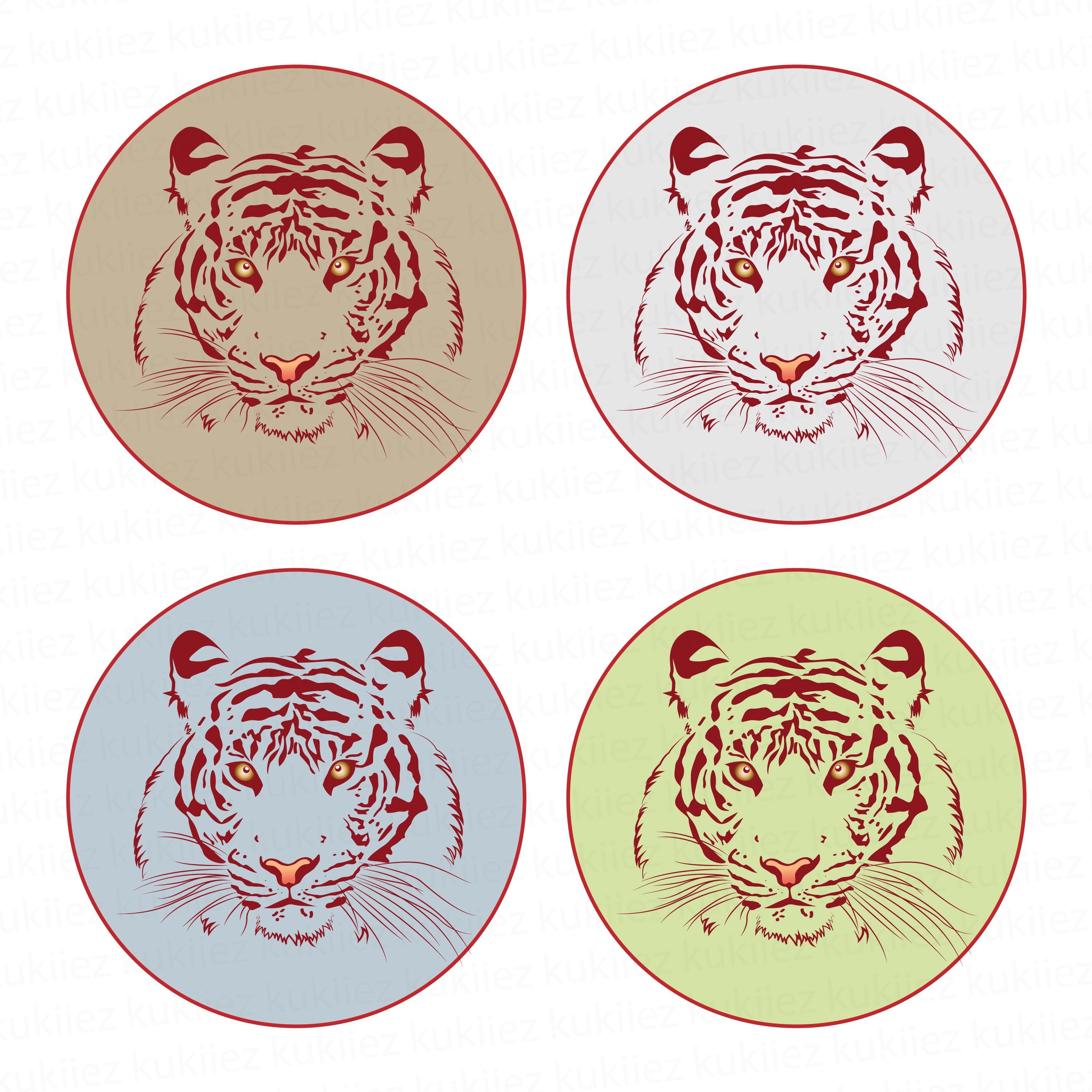 Tiger Line Art | Digital Download | .ai .eps .jpg - Etsy
